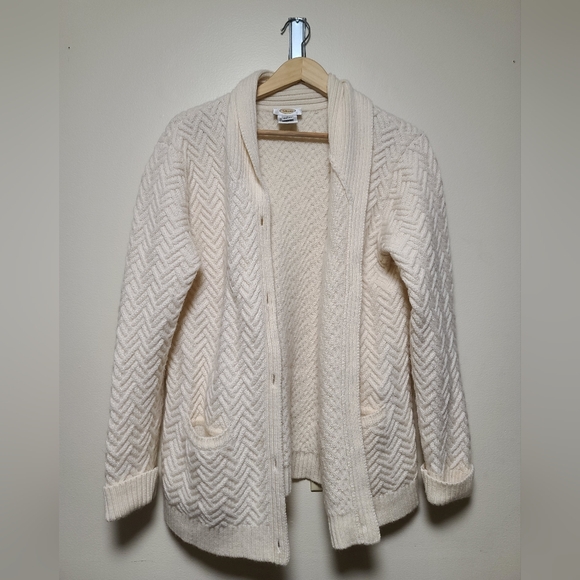Talbots | Sweaters | Copy Vintage Talbots Knit Wool Thick Cardigan ...